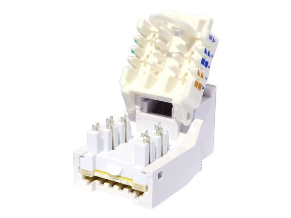 CAT6 Tool-less Keystone Jack 90 Degree 110 UTP White – Ayagroup.com